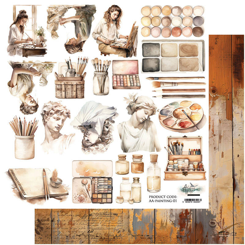 ART ALCHEMY 30x30cm doppelseitig Scrapbooking Papier 250g, Melody of ...