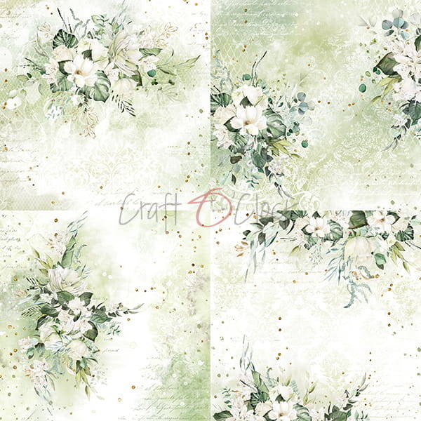 CRAFT OCLOCK 24 Blatt 20x20cm doppelseitig Scrapbooking Papier 190g ...