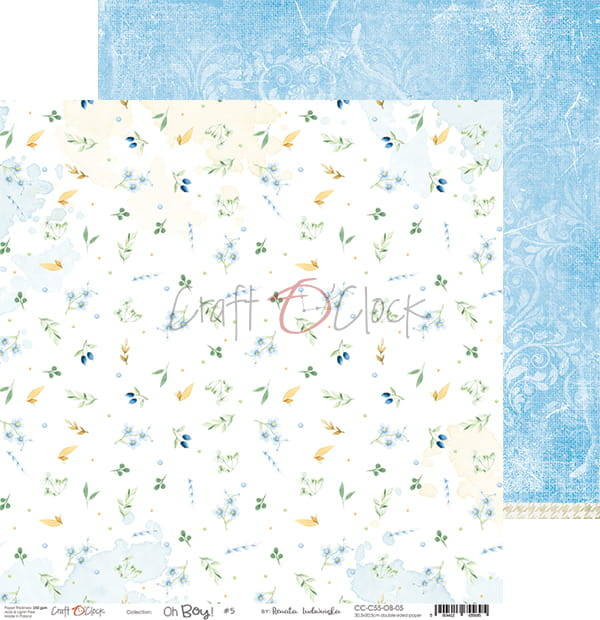 CRAFT OCLOCK Set 24 Blatt 15x15cm doppelseitig Scrapbooking Papier 250g ...