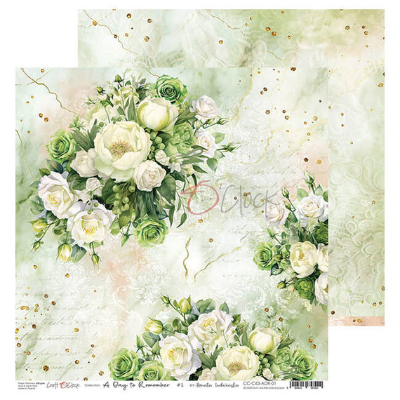 CRAFT OCLOCK 24 Blatt 20x20cm doppelseitig Scrapbooking Papier 190g, A ...