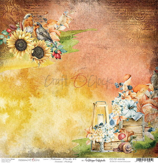 CRAFT OCLOCK 30x30cm doppelseitig Scrapbooking Papier 250g, Autumn ...