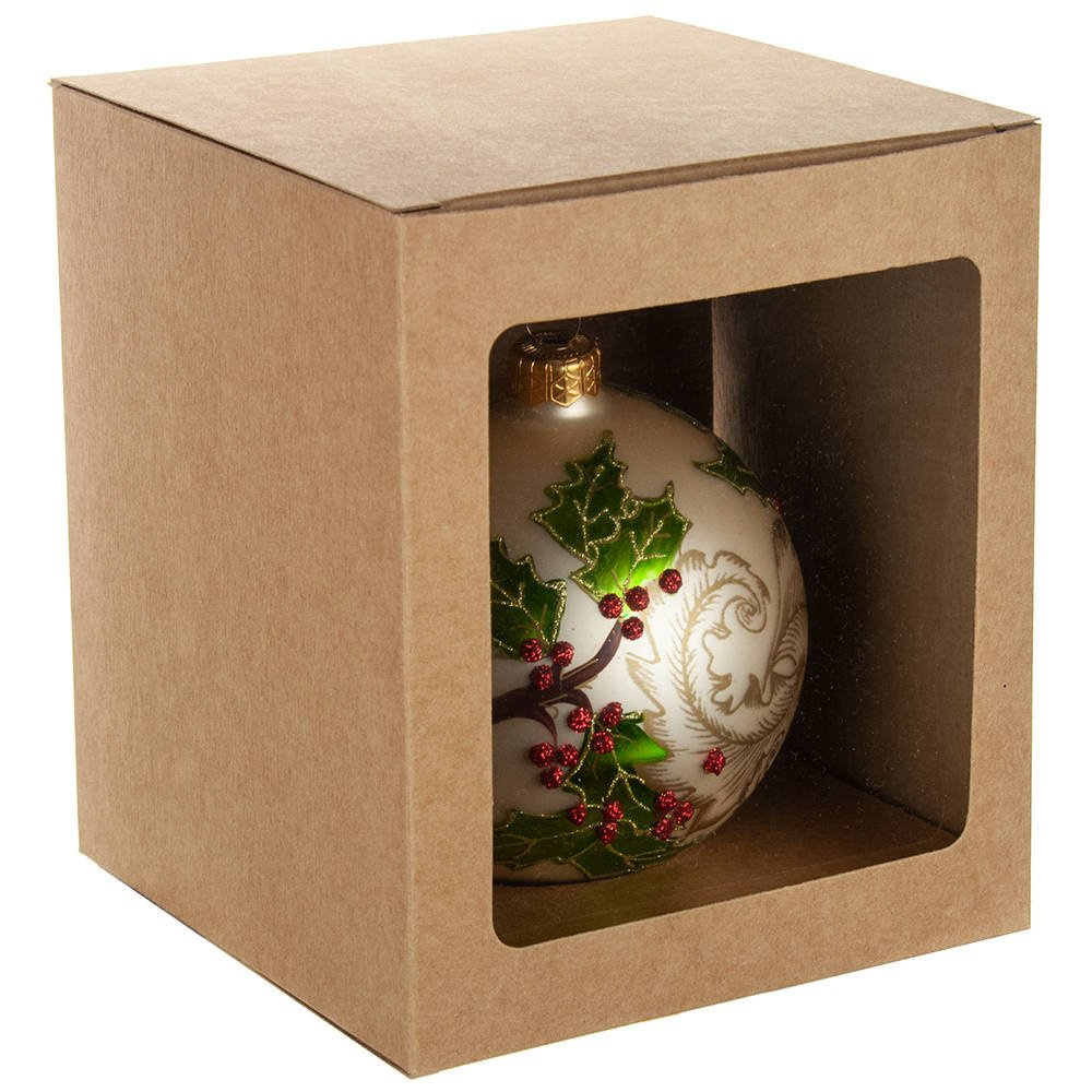 RzP Schachtel für Christbaumkugel Geschenkbox Box Fenster 13x13x15 300g ...