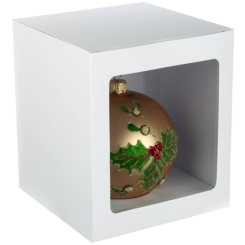 RzP Schachtel für Christbaumkugel Geschenkbox Box Fenster 13x13x15 300g ...
